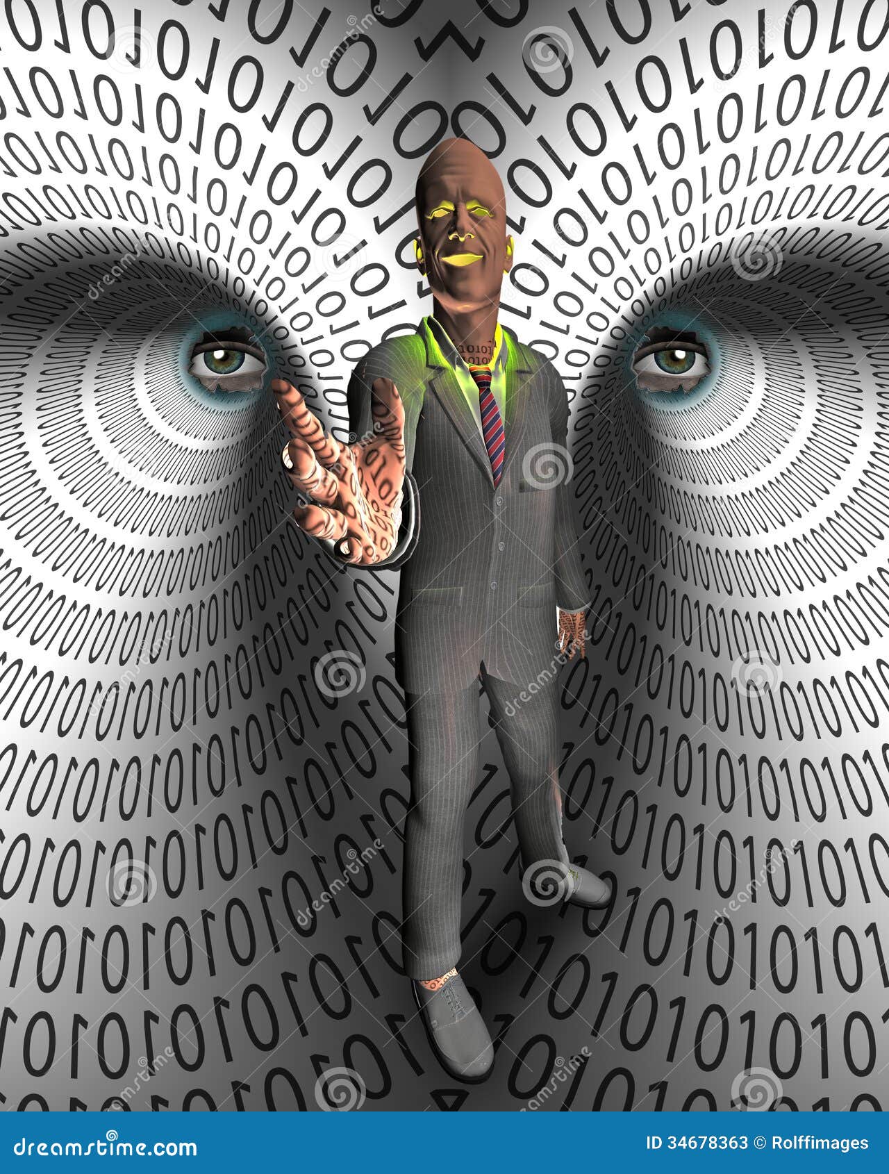 Data Thief stock illustration. Illustration of coding - 34678363
