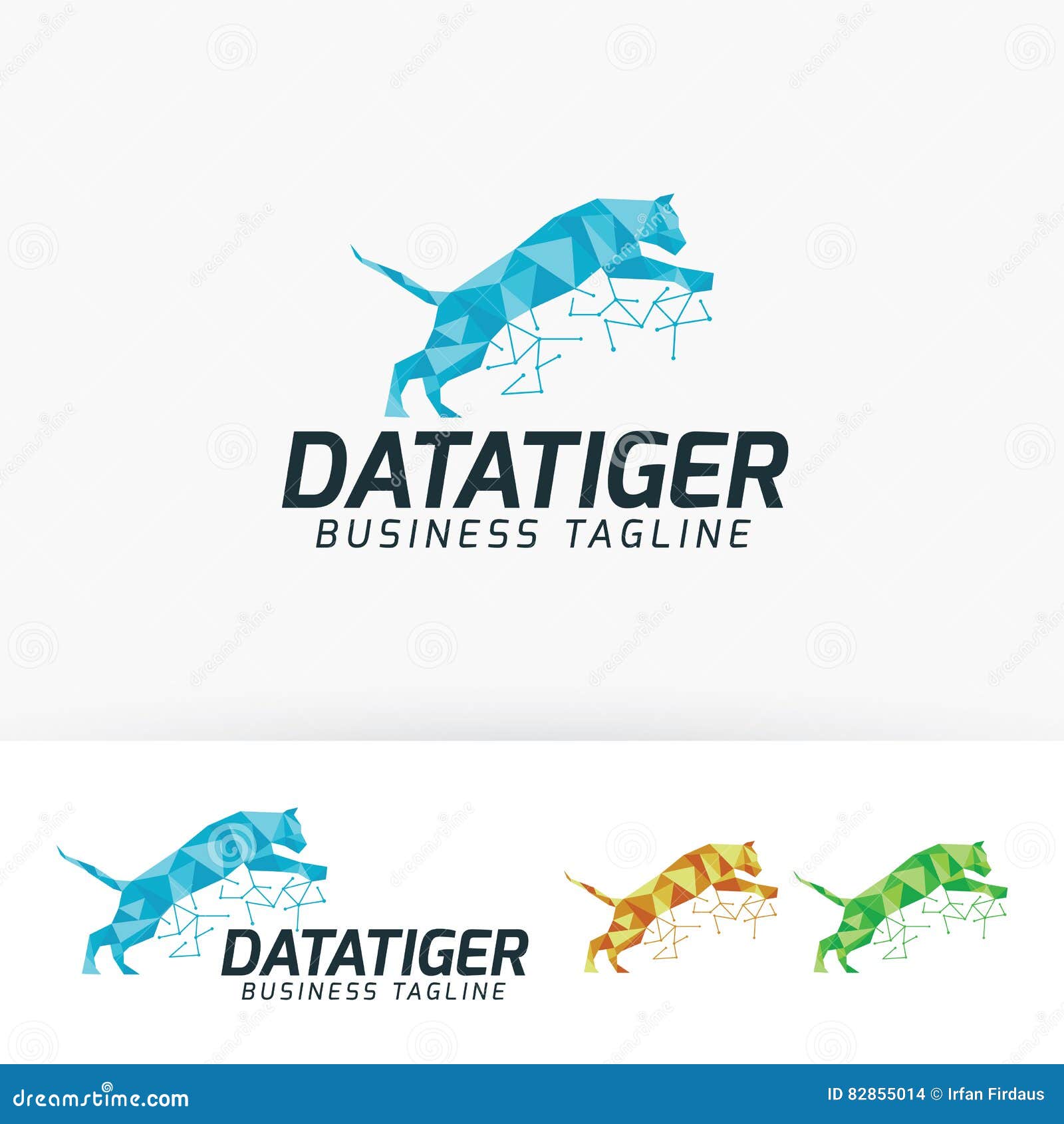 Data Tiger Vector Logo Design Stock Vector - Illustration of abstract ...