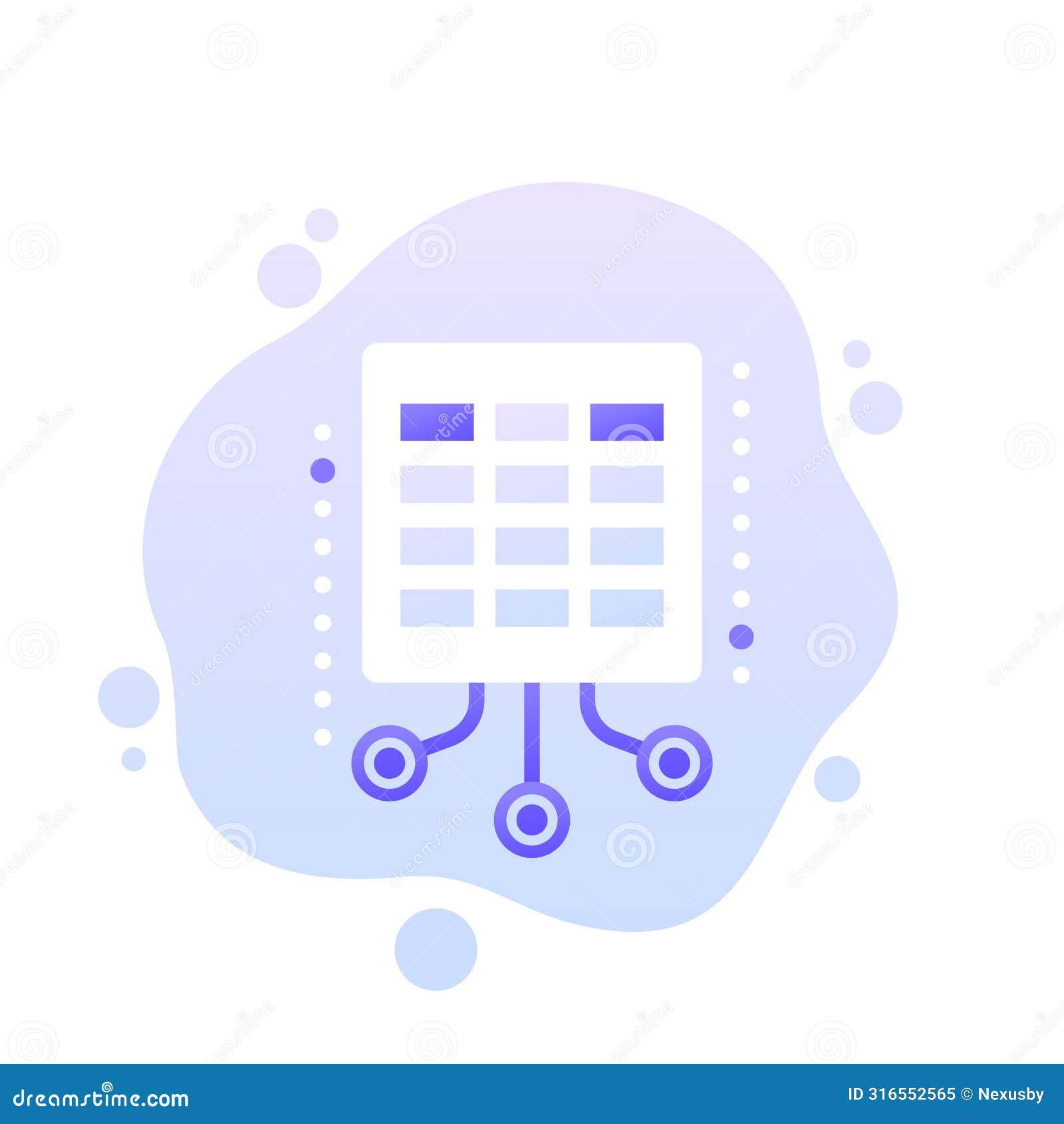 Spreadsheet Icon Design Vector Illustration | CartoonDealer.com #68108826