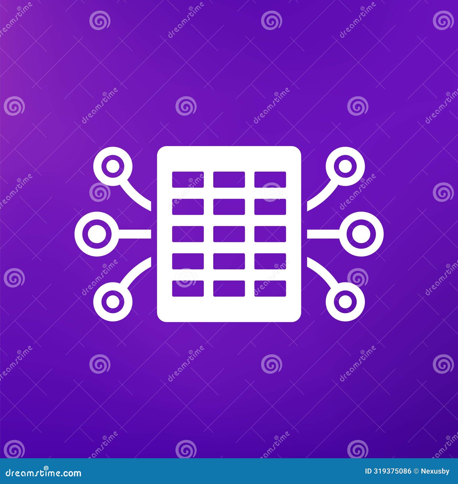 Spreadsheet Icon Design Vector Illustration | CartoonDealer.com #68108826