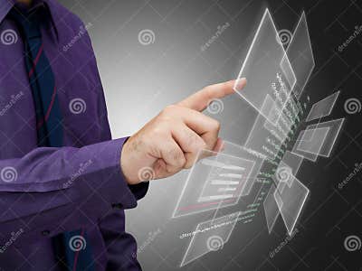 Data on touch screen stock photo. Image of business, metaphor - 27236380