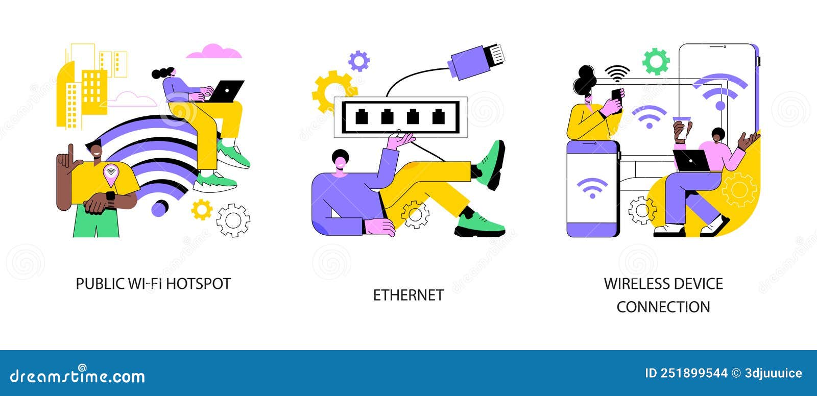 Data Transfer Abstract Concept Vector Illustrations. Stock Vector ...