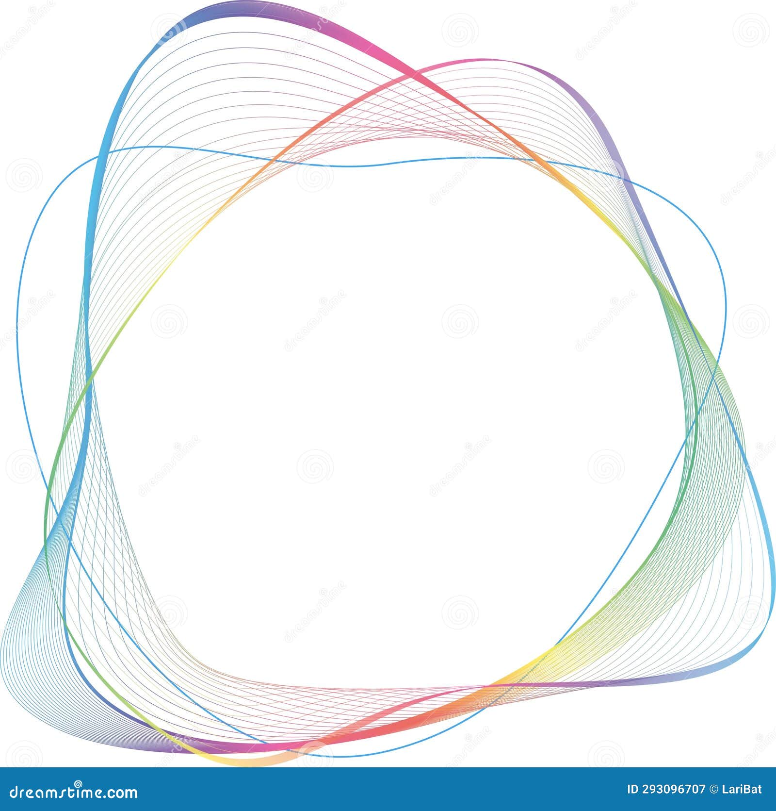 Data Transfer, Big Data, Network Connectivity Structure. Curved Frame ...