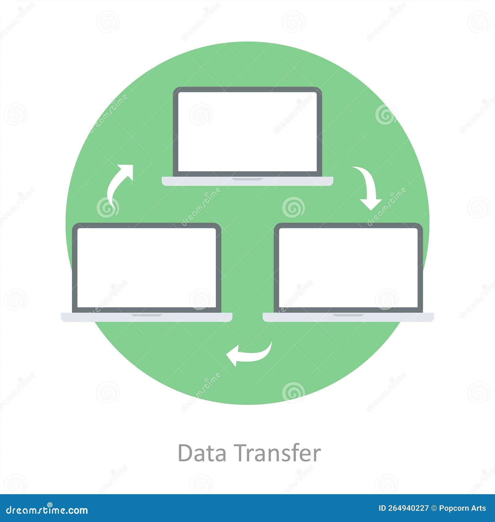 Data Transfer stock vector. Illustration of icon, technology - 264940227