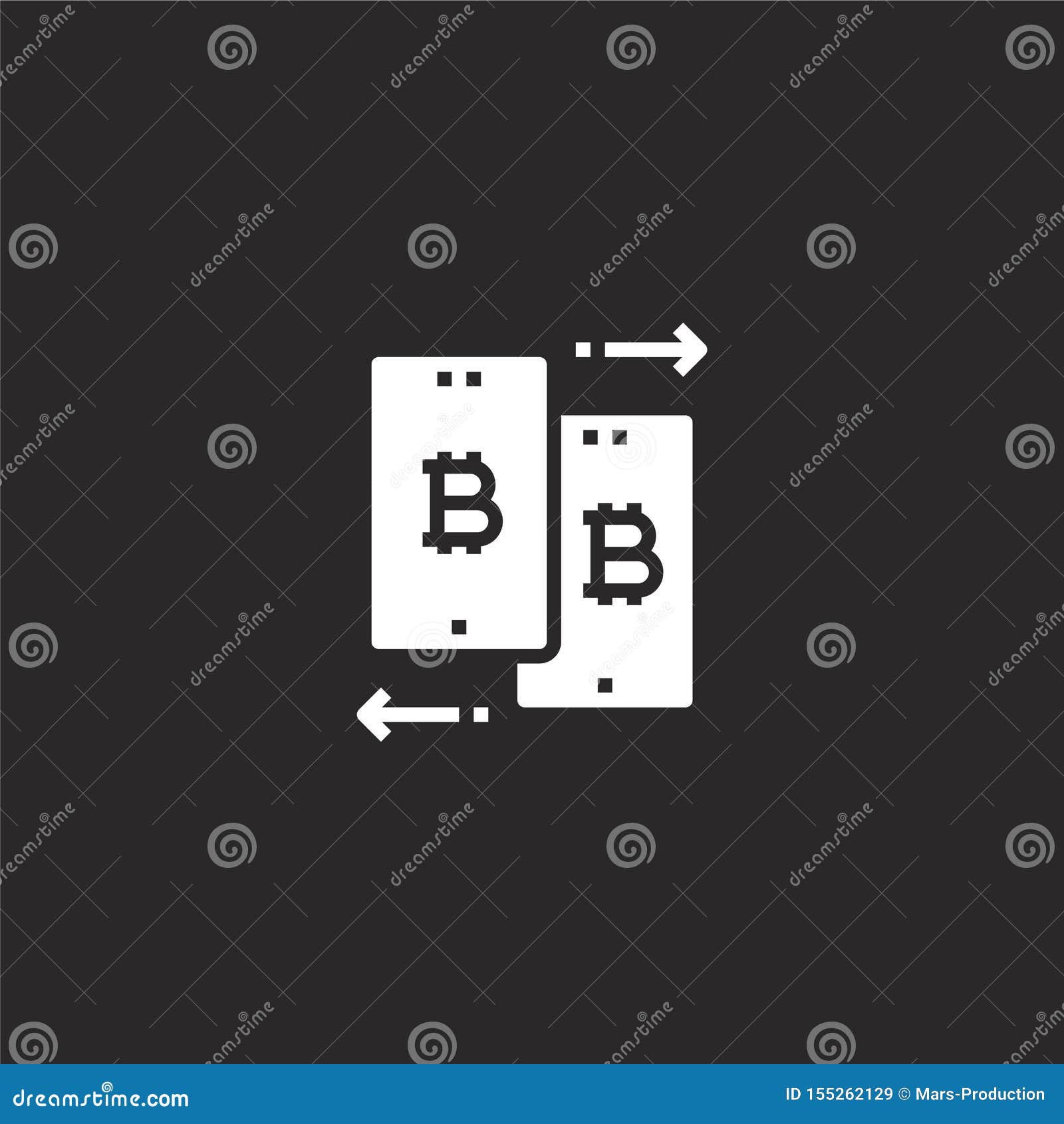 Data Transfer Icon. Filled Data Transfer Icon for Website Design and ...