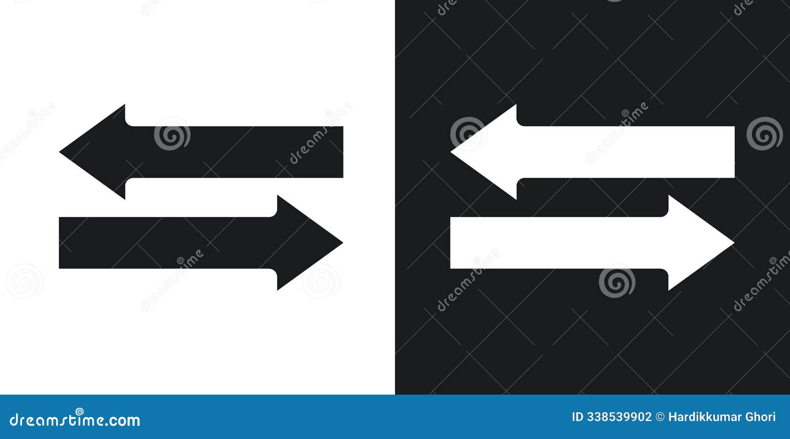 Data Transfer Icon Set. Data Migration Vector Symbol in Black Filled ...