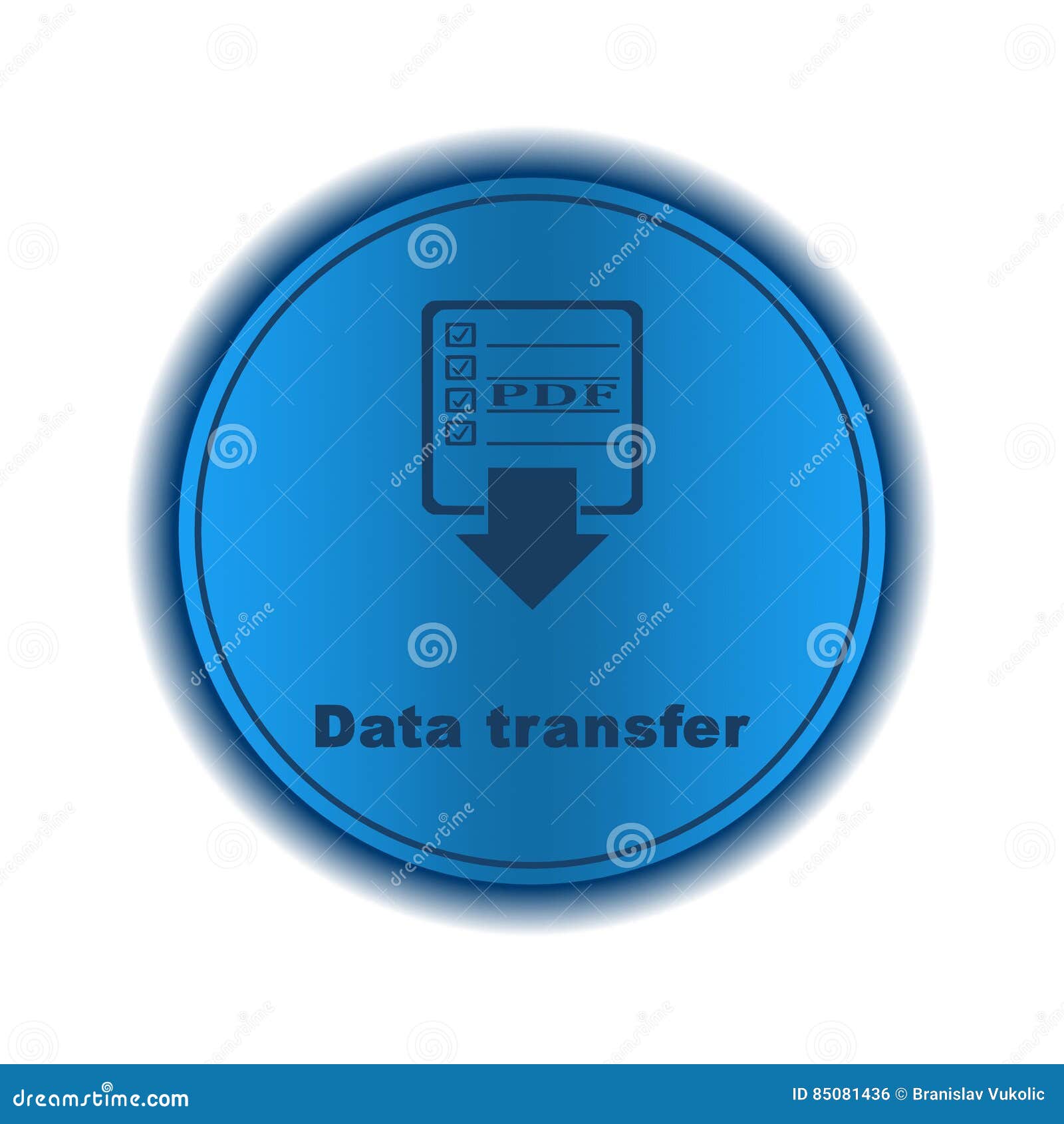 Data Transfer Icon, Sign, Illustration Stock Illustration ...