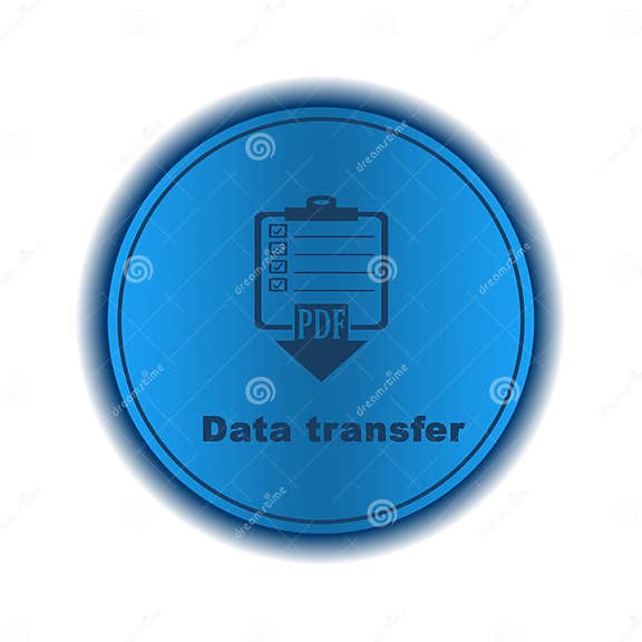 Data Transfer Icon, Sign, Illustration Stock Illustration ...