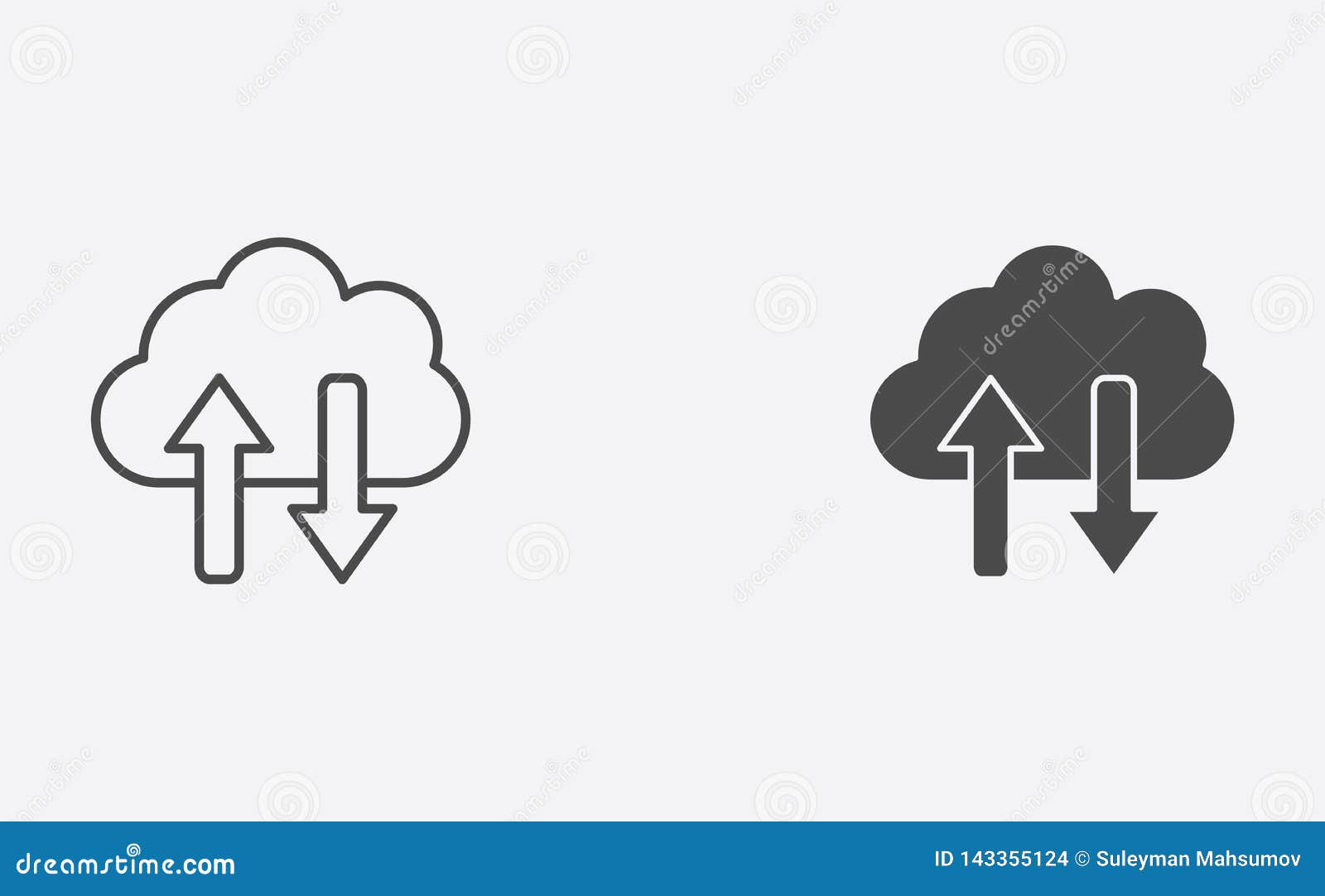 Data Transfer Outline and Filled Vector Icon Sign Symbol Stock Vector ...
