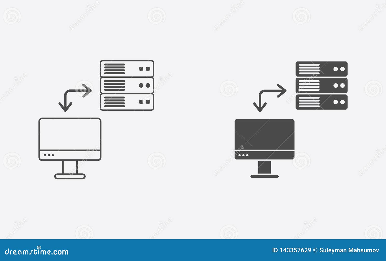 Data Transfer Outline and Filled Vector Icon Sign Symbol Stock Vector ...