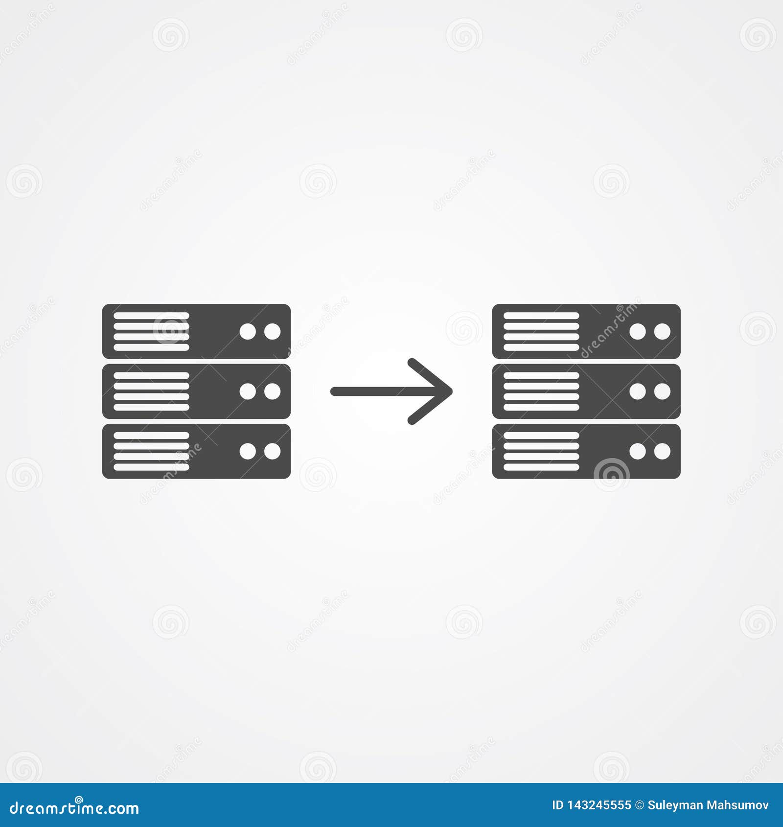 Data Transfer Vector Icon Sign Symbol Stock Vector - Illustration of ...