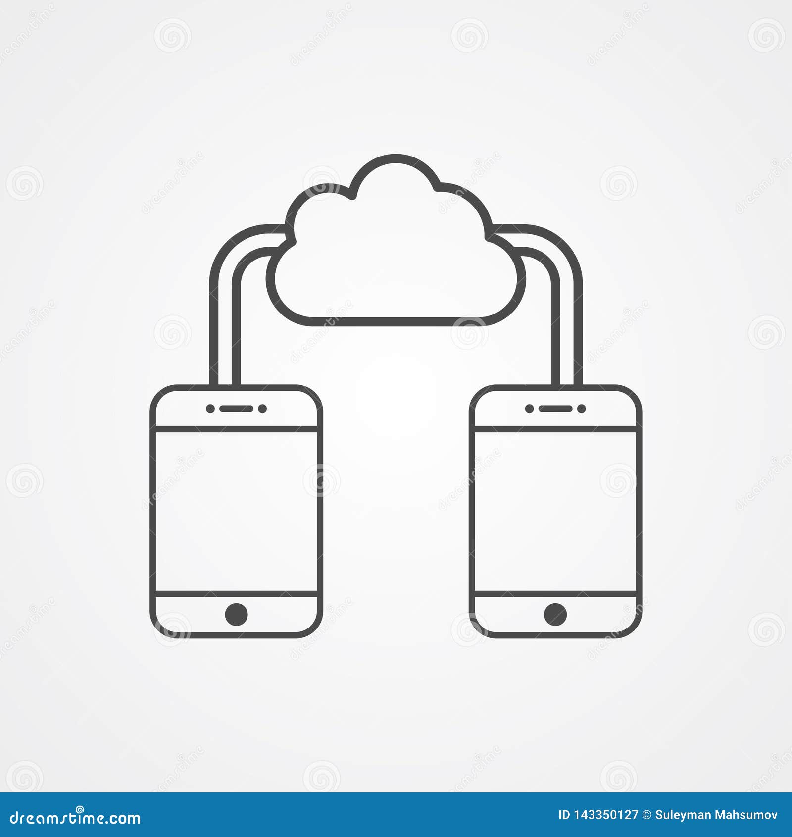 Data Transfer Vector Icon Sign Symbol Stock Vector - Illustration of ...