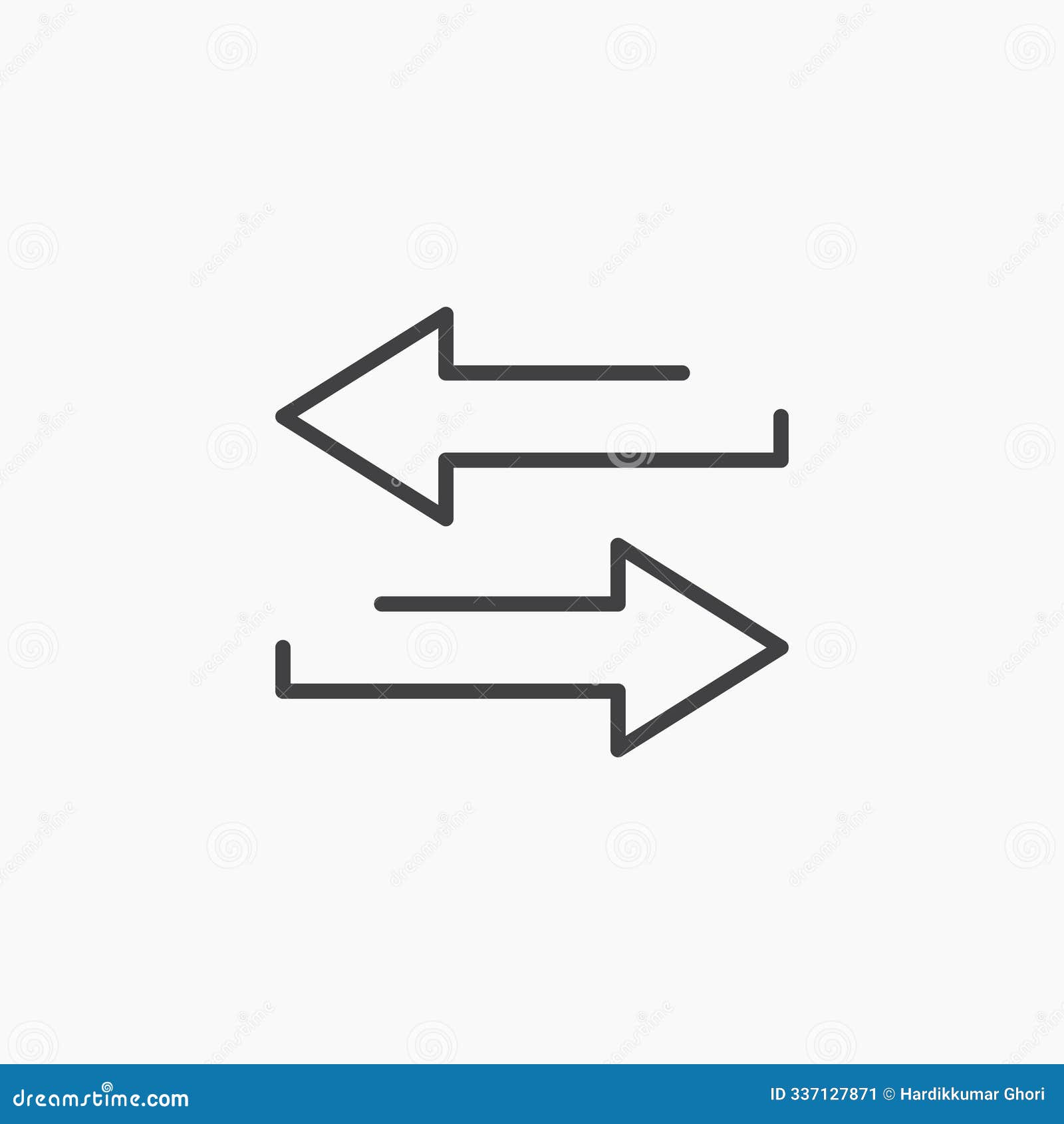 Data Transferline in Thin Line Black Color. Flat Simple Vector Symbols ...