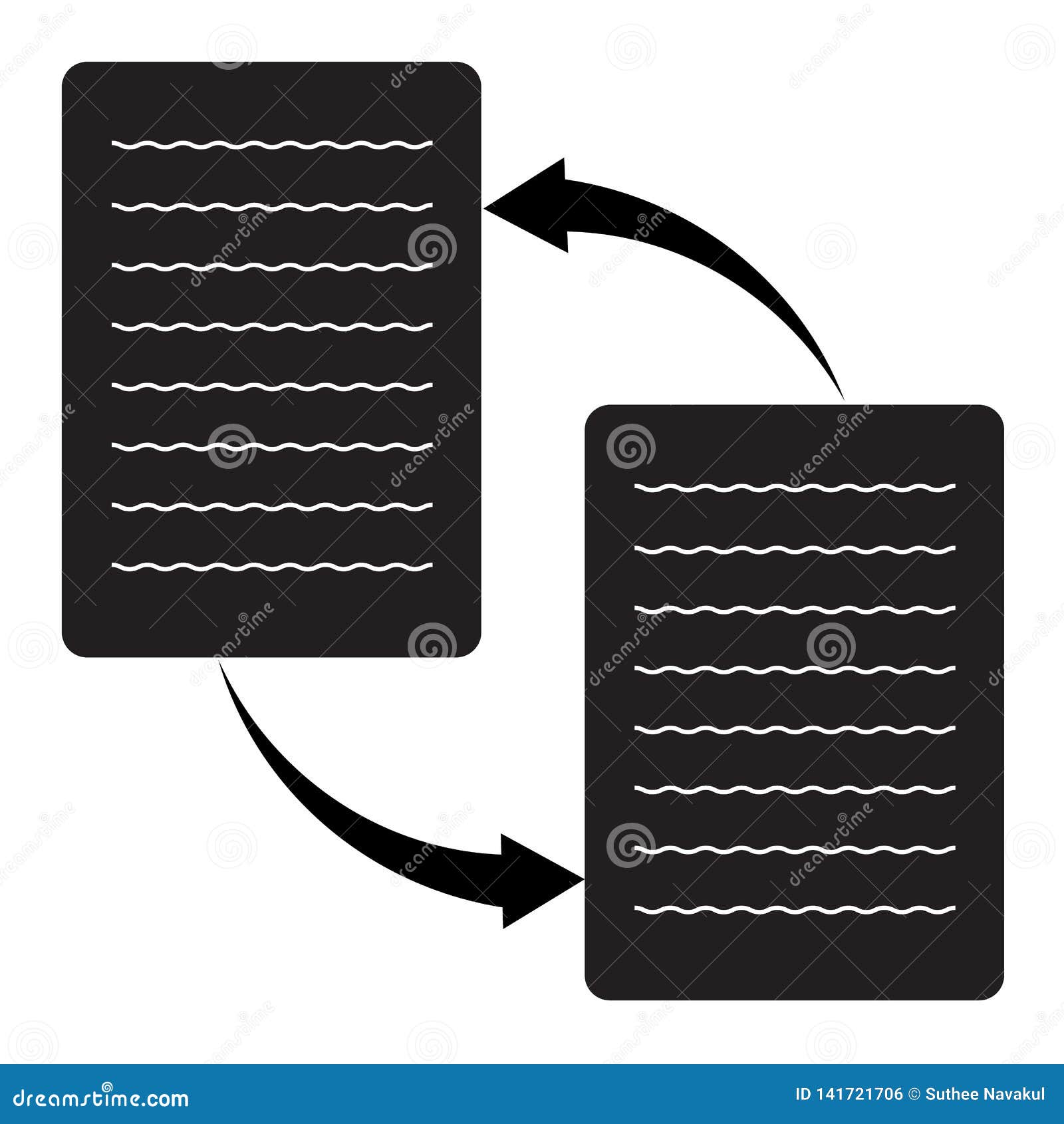 Data Transfer Icon on White Background. Flat Style. Data Transfer Icon ...