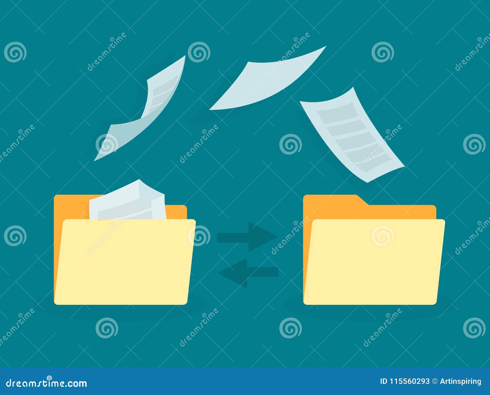 Data Transfer Illustration. Stock Vector - Illustration of computer ...