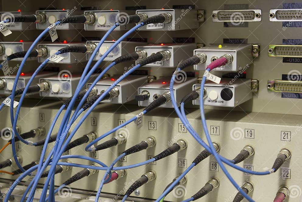 Data Transfer by Optical Fibre Stock Photo - Image of connectivity ...