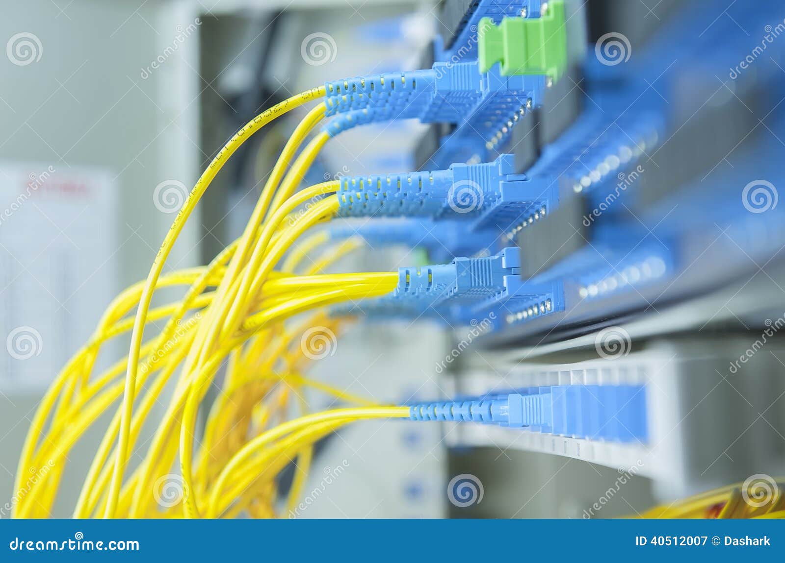 Data Transfer by Optical Fibre Stock Image - Image of business ...