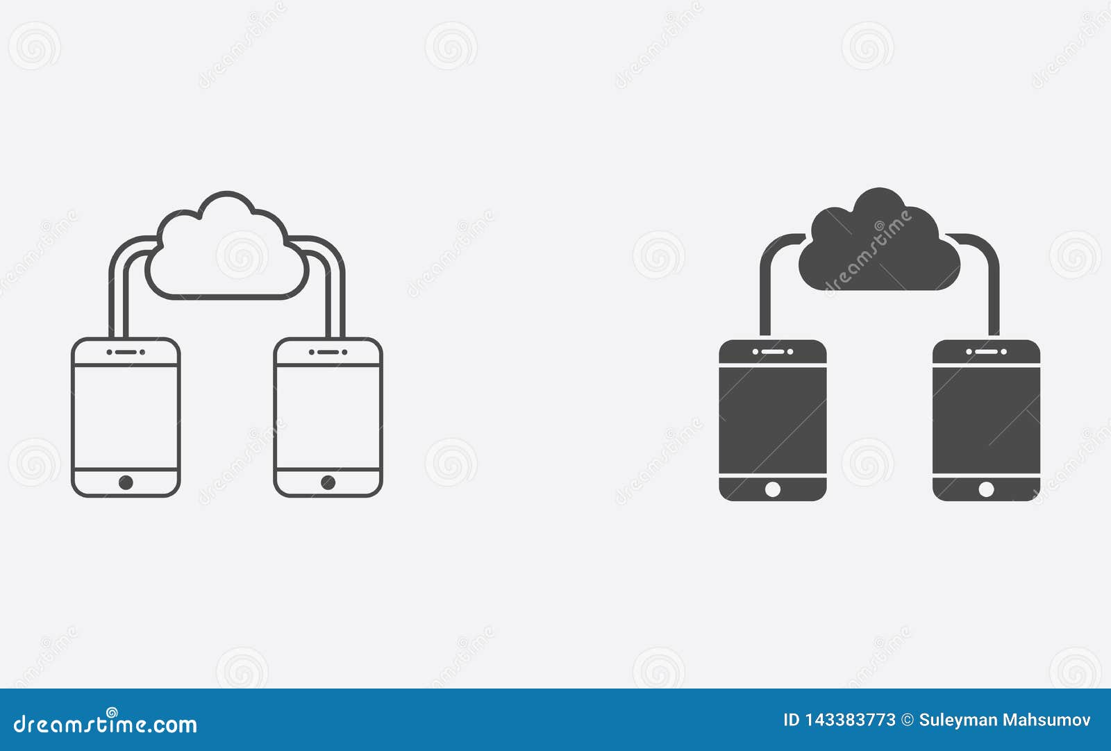 Data Transfer Outline and Filled Vector Icon Sign Symbol Stock Vector ...