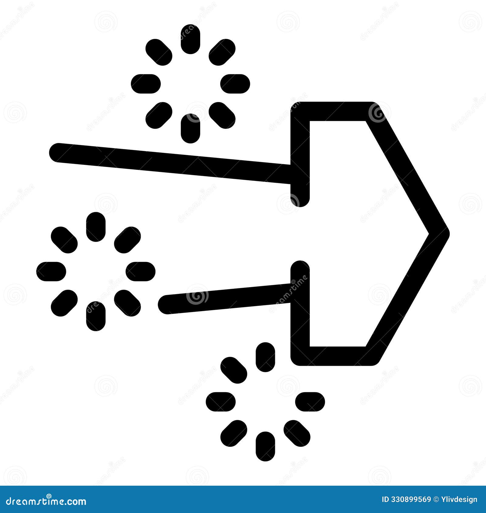 Data Transfer in Progress with Rotating Loading Icons Stock ...