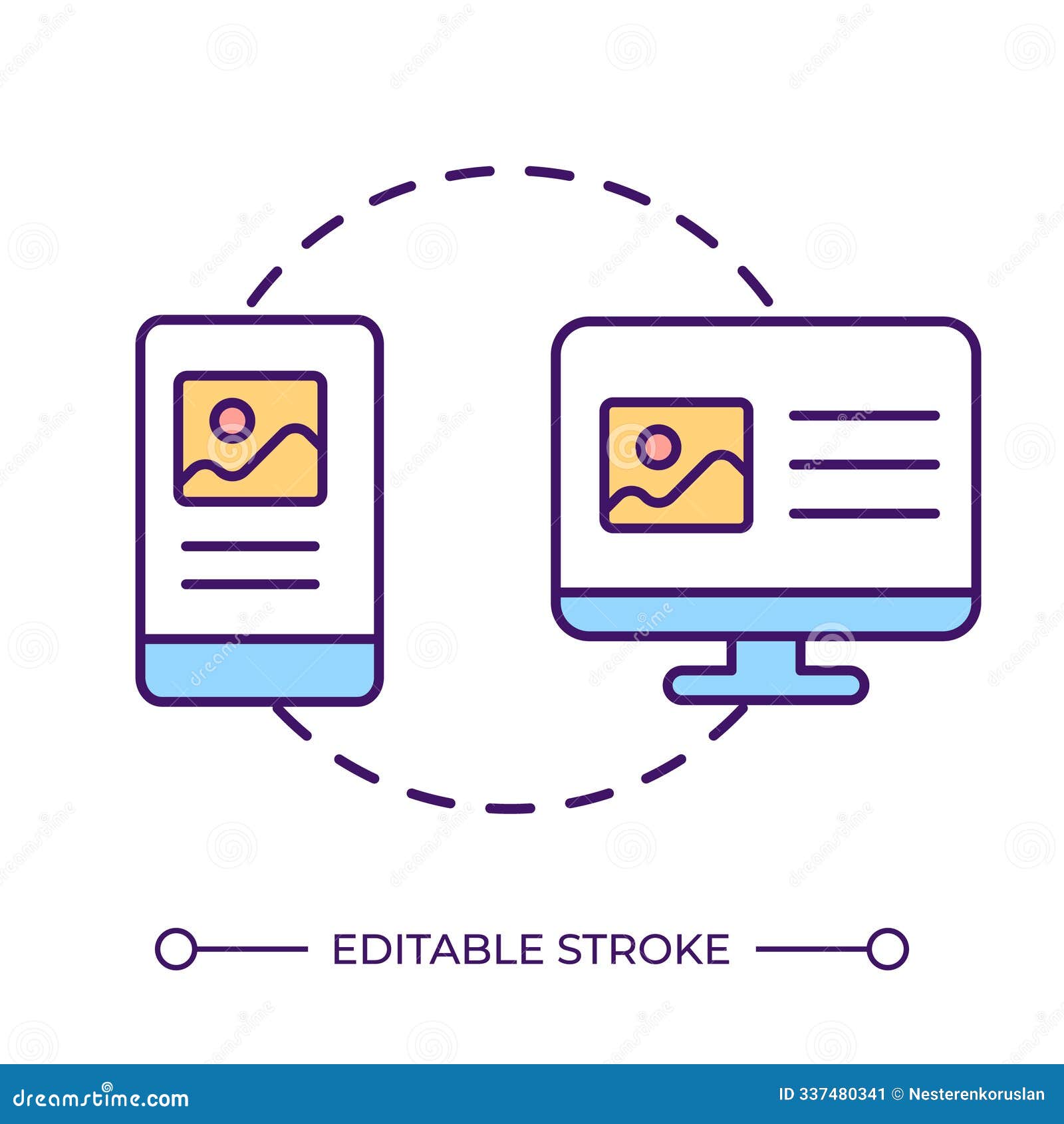 Data Transfer RGB Color Icon Stock Illustration - Illustration of ...