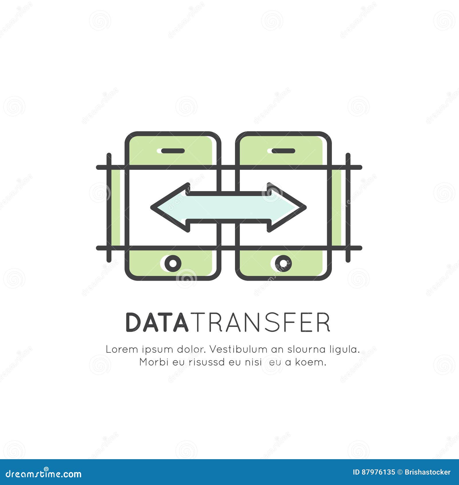 Data Transfer, Synchronization Process, Device Connection, Cloud ...