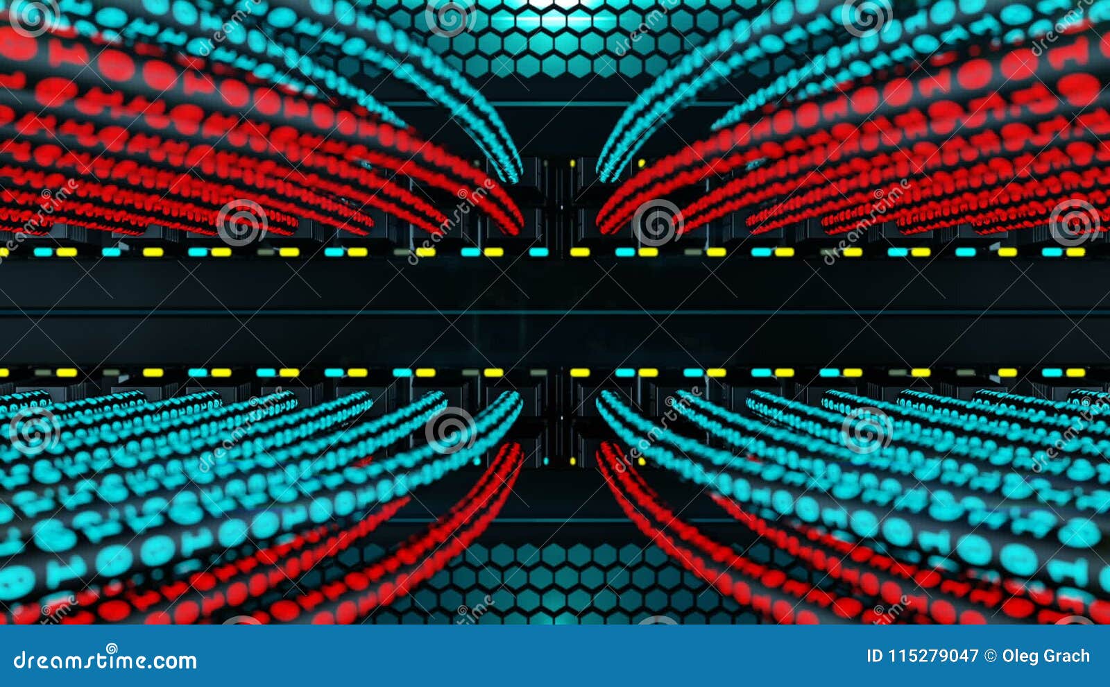 Data Transfer To and from Network Switch Loop Stock Video - Video of ...