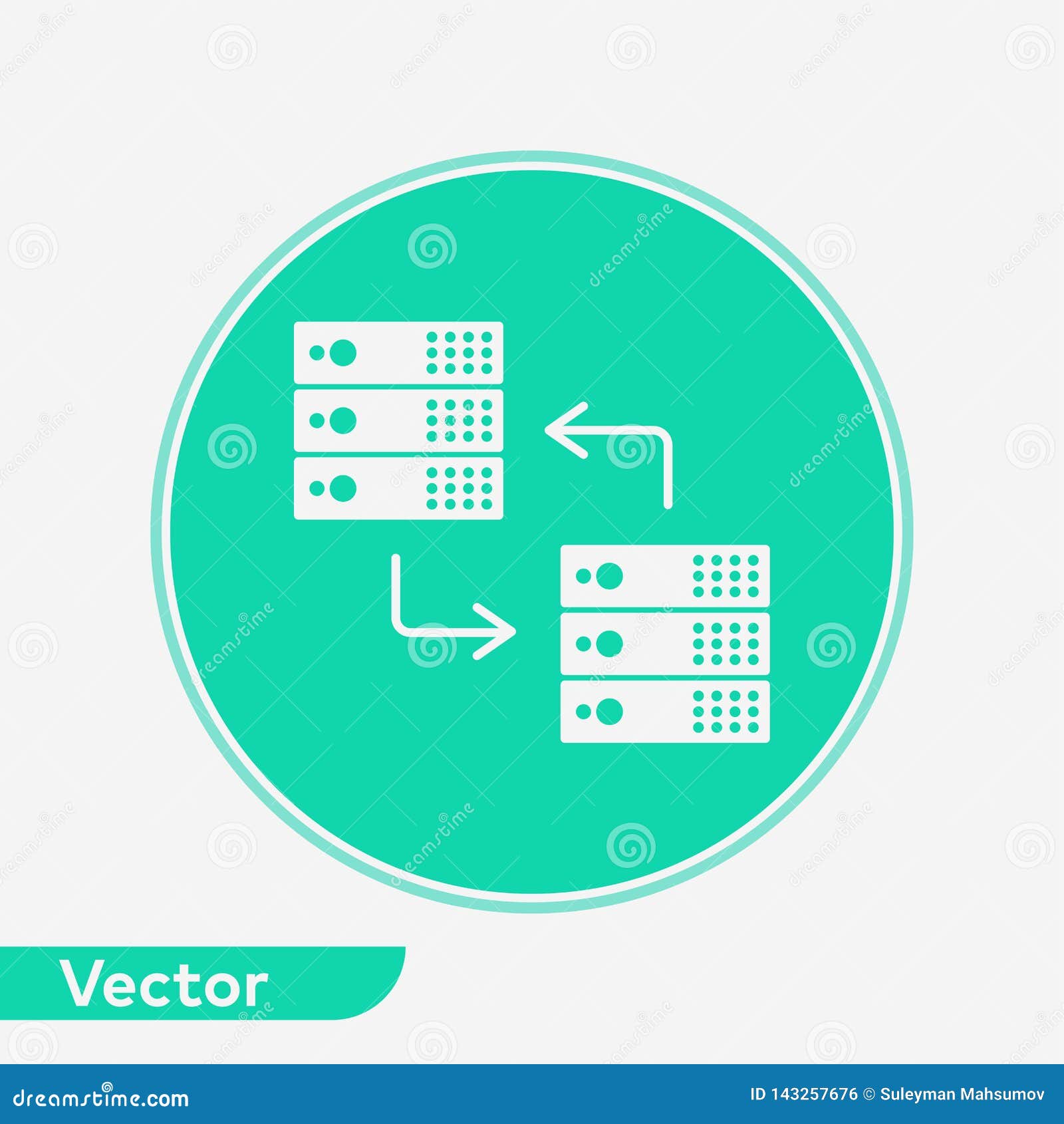Data Transfer Vector Icon Sign Symbol Stock Vector - Illustration of ...