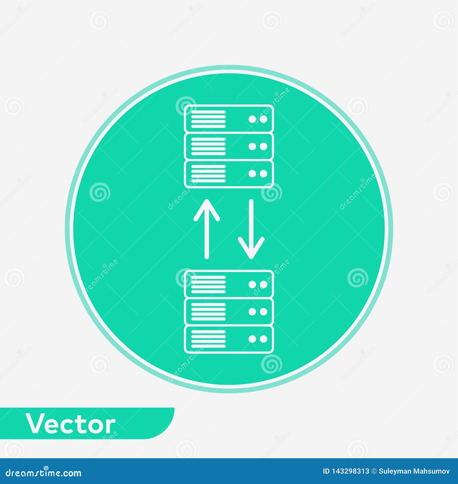 Data Transfer Vector Icon Sign Symbol Stock Vector - Illustration of ...