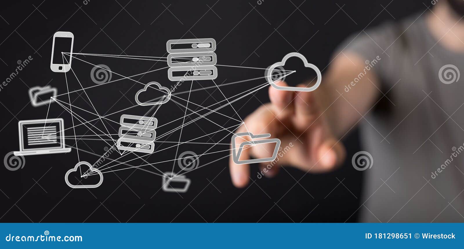 A Data Transmission Channel. Motion of Digital Data Flow. Transferring ...