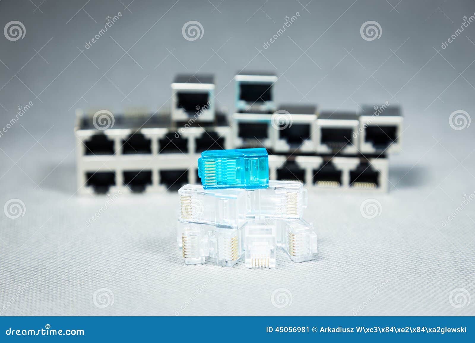 Data Transmission Connectors Stock Image - Image of receptacle ...