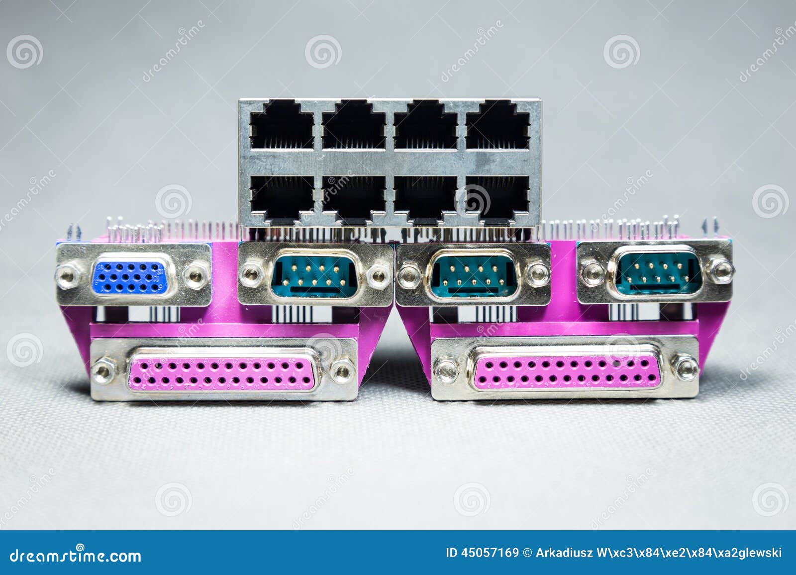 Data Transmission Connectors Stock Image - Image of connectors ...