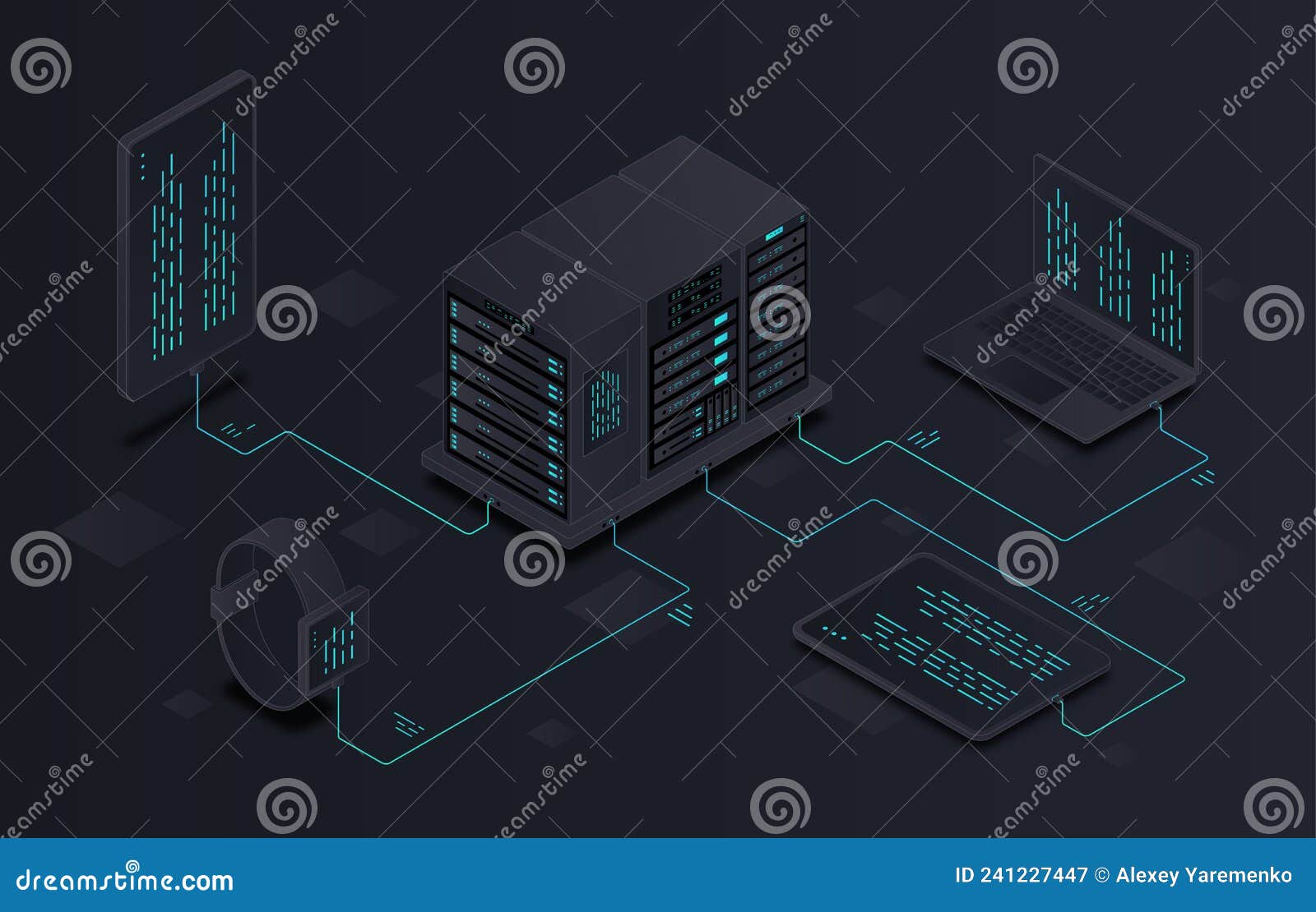 Data transmission network stock vector. Illustration of abstract ...
