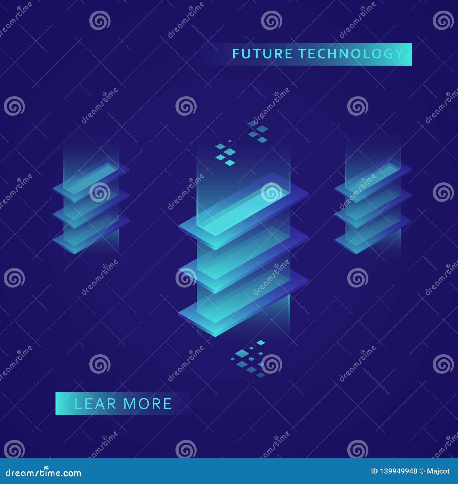 Data Transmission Technology Stock Vector - Illustration of design ...