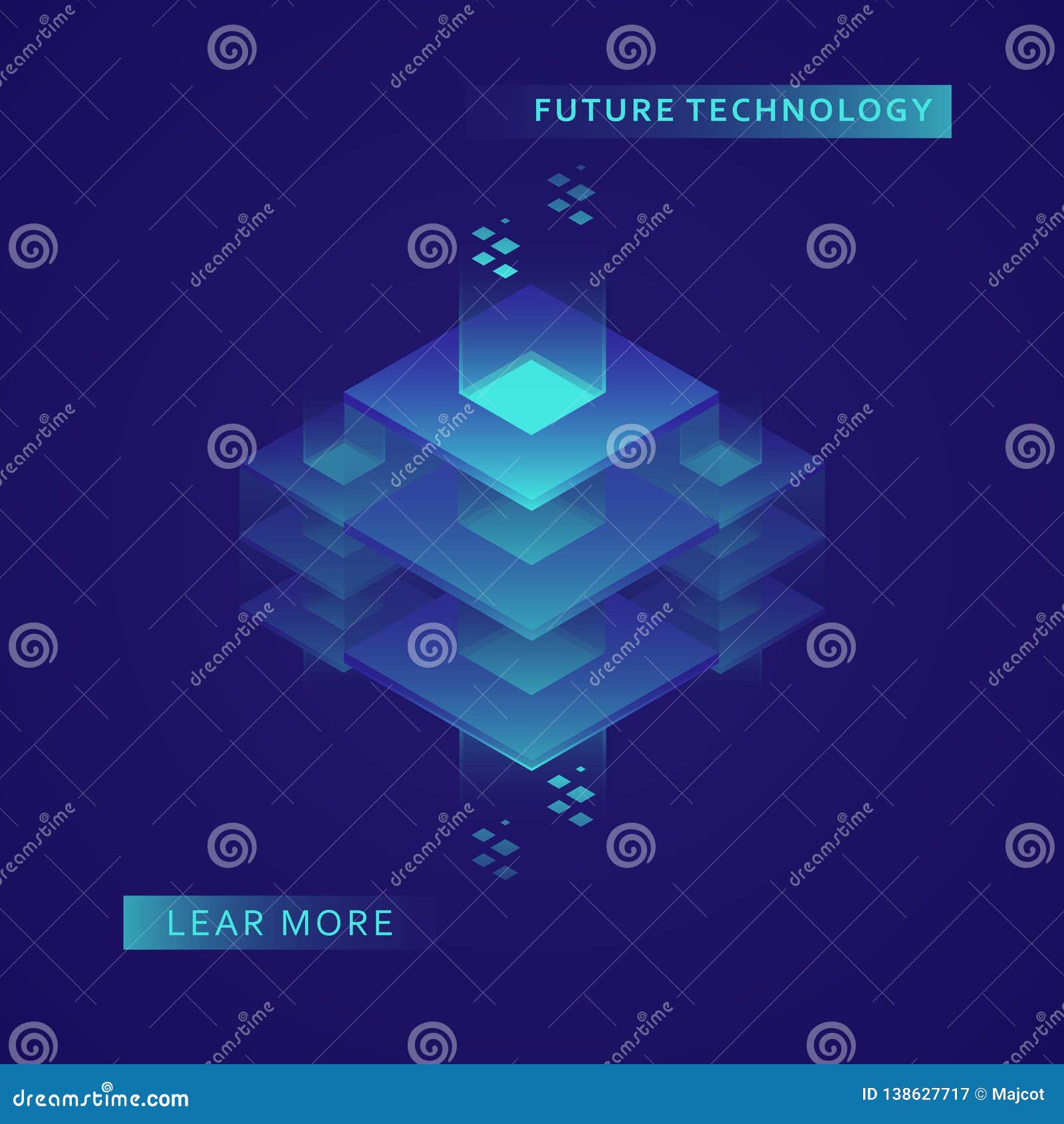 Data Transmission Technology Stock Vector - Illustration of cyber ...