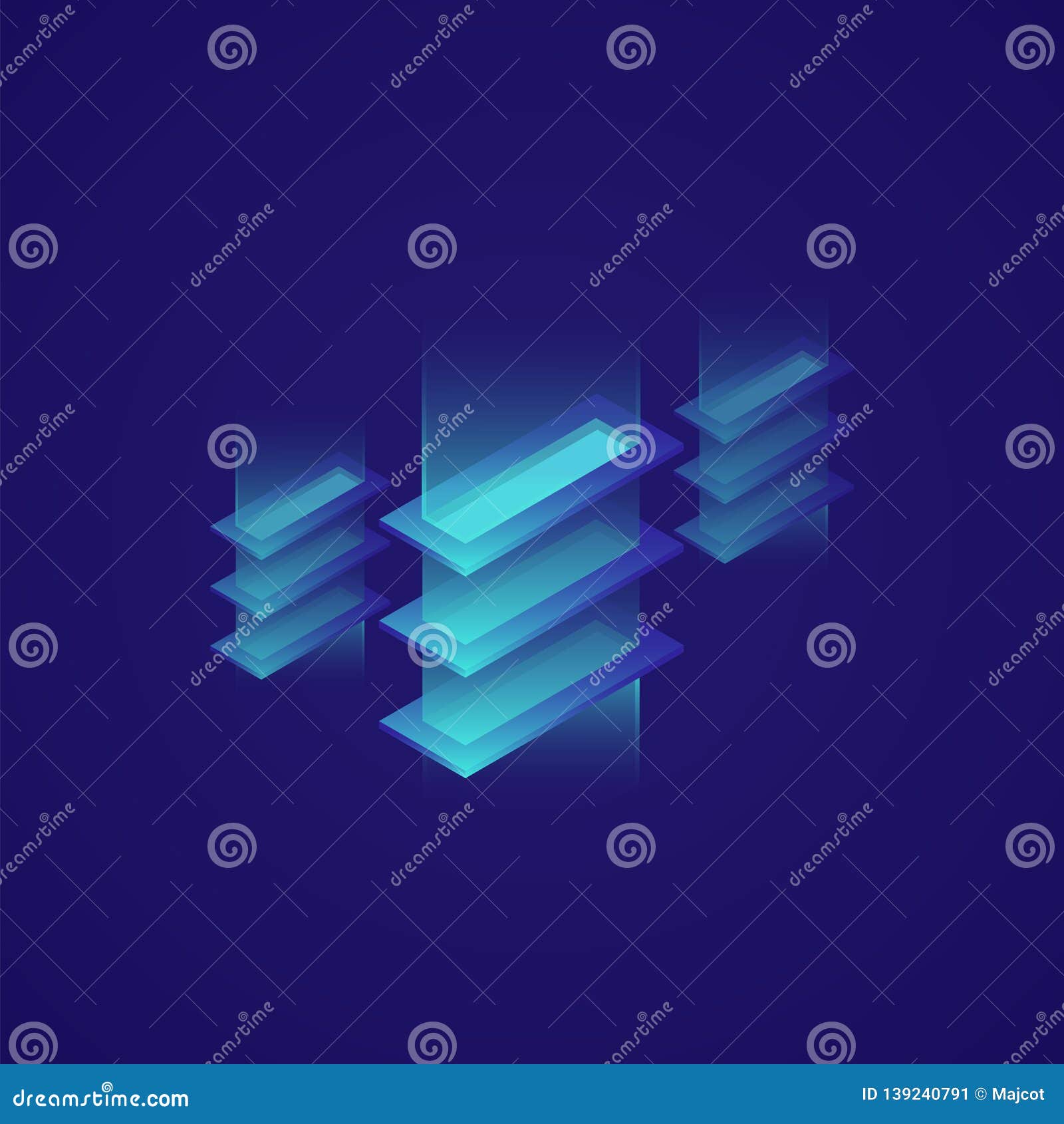 Data Transmission Technology Stock Vector - Illustration of data ...