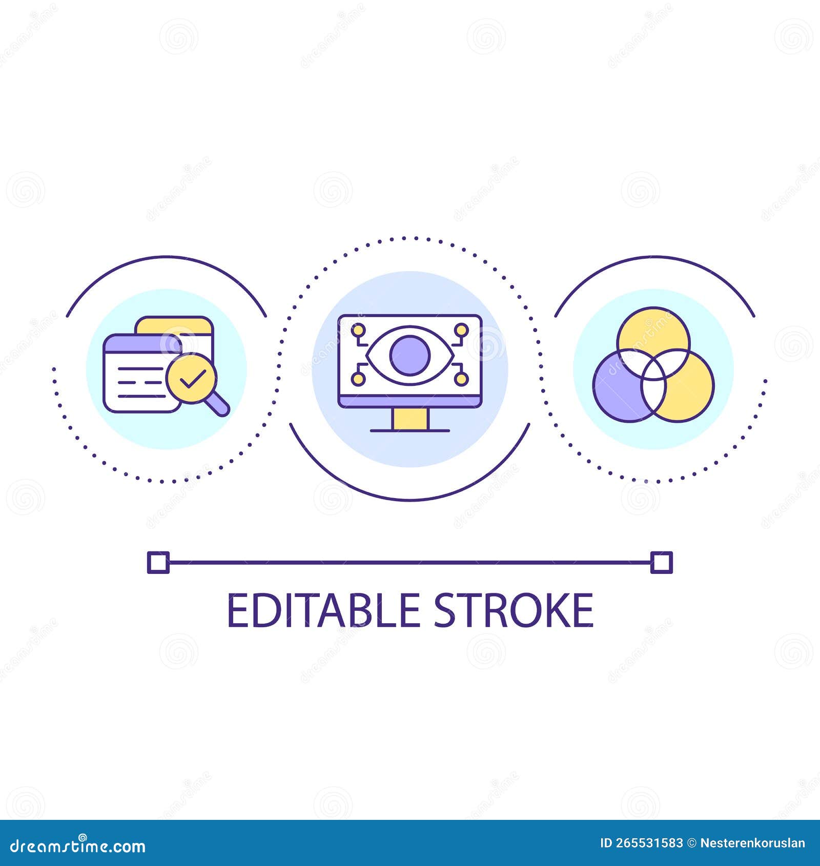 Data Transparency Loop Concept Icon Stock Vector - Illustration of logo ...