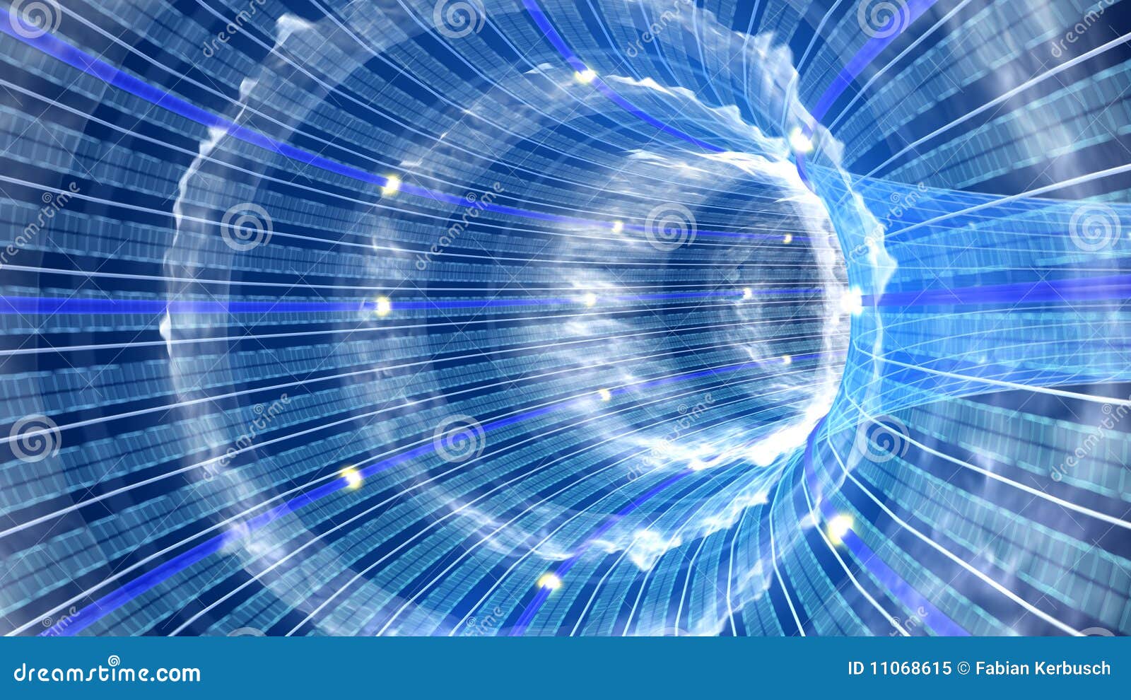 Data Tunnel stock illustration. Illustration of glass - 11068615