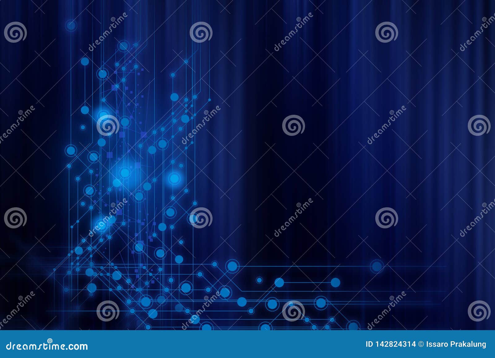 Data Ui Blue Color Digital Abstract Background Glow in Technology ...
