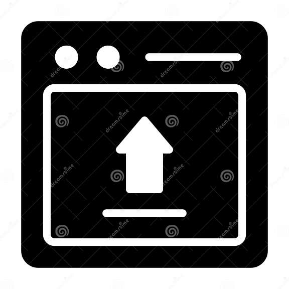 Data Upload Icon Modern Illustration Stock Vector - Illustration of ...