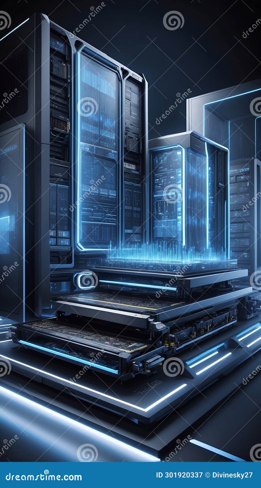 Data Utopia Unveiled: QuantumQuotient S Techno-Panorama. AI Generate ...