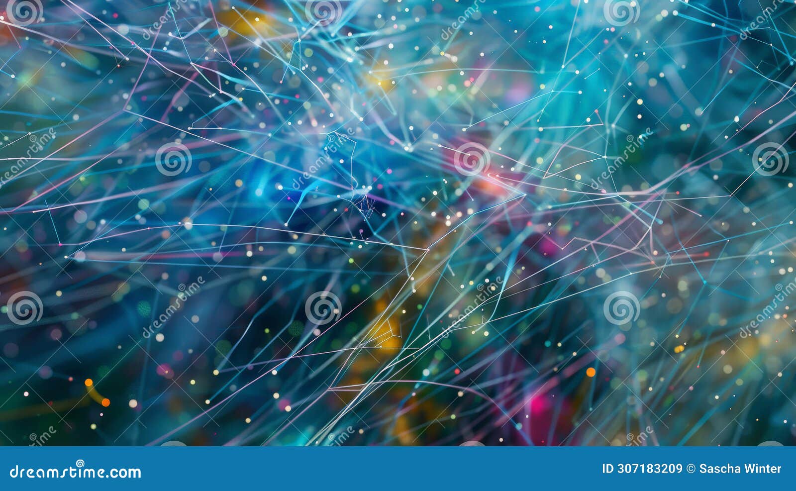 Data Velocity: Abstract Network Dynamics Stock Image - Image of ...