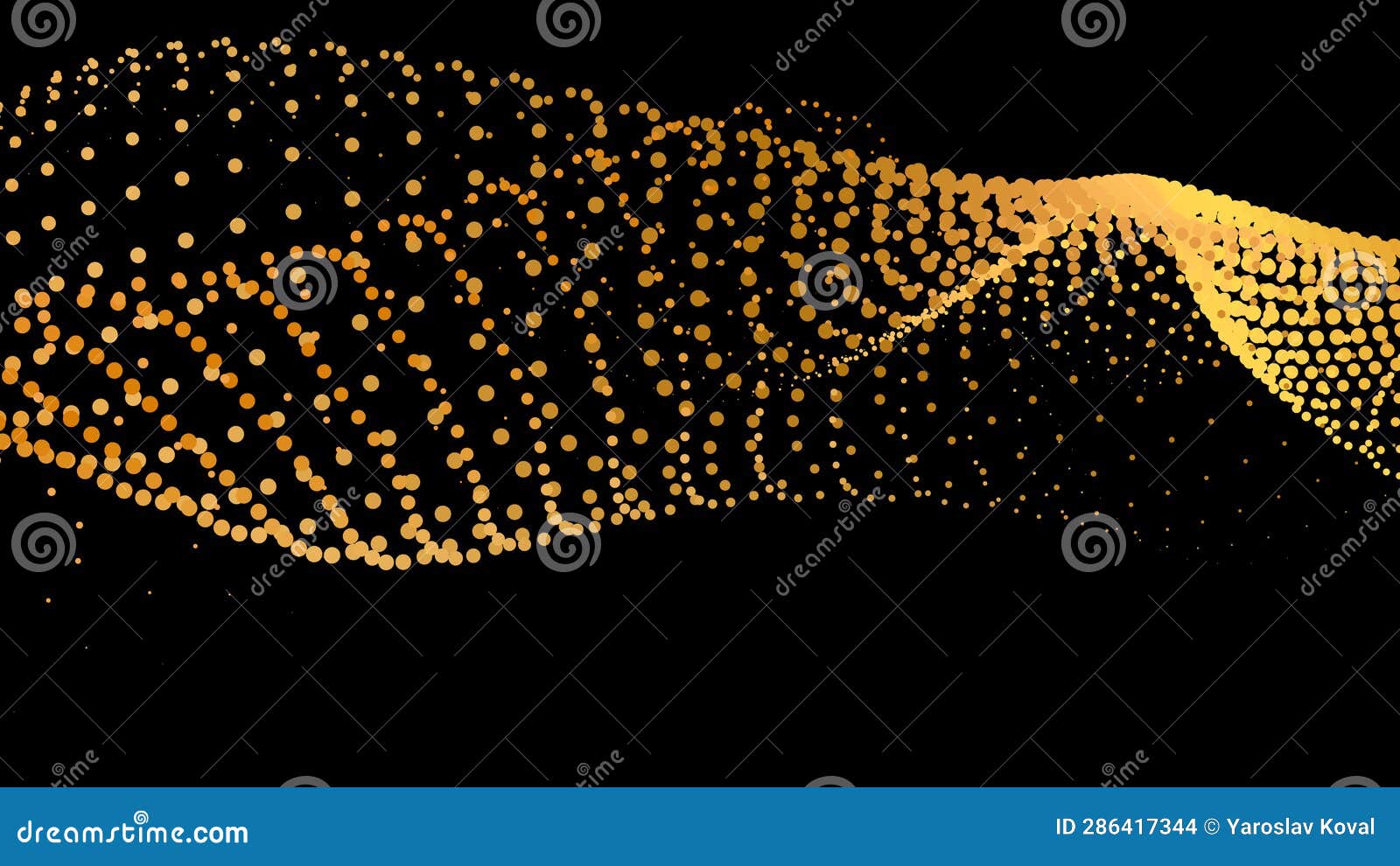 Data Vibrate Pulse Dot Particle Wave. Abstract Bulge Hyperbola Sinusoid ...