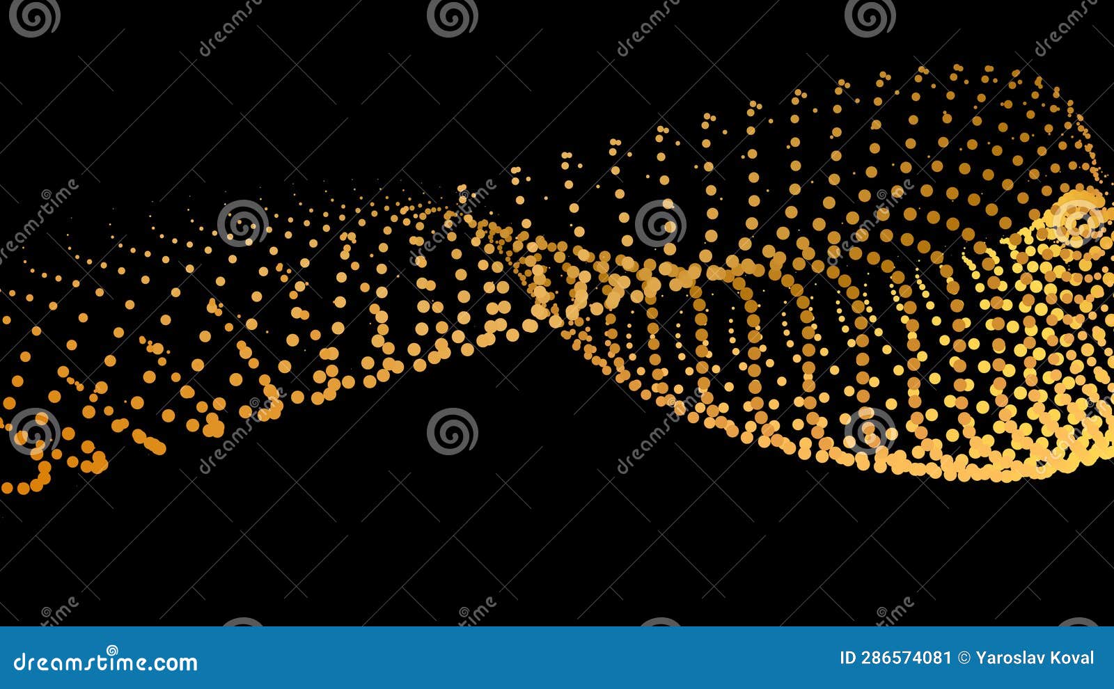 Data Vibrate Pulse Dot Particle Wave. Abstract Bulge Hyperbola Sinusoid ...