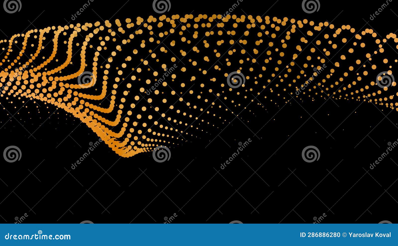 Data Vibrate Pulse Dot Particle Wave. Abstract Bulge Hyperbola Sinusoid ...