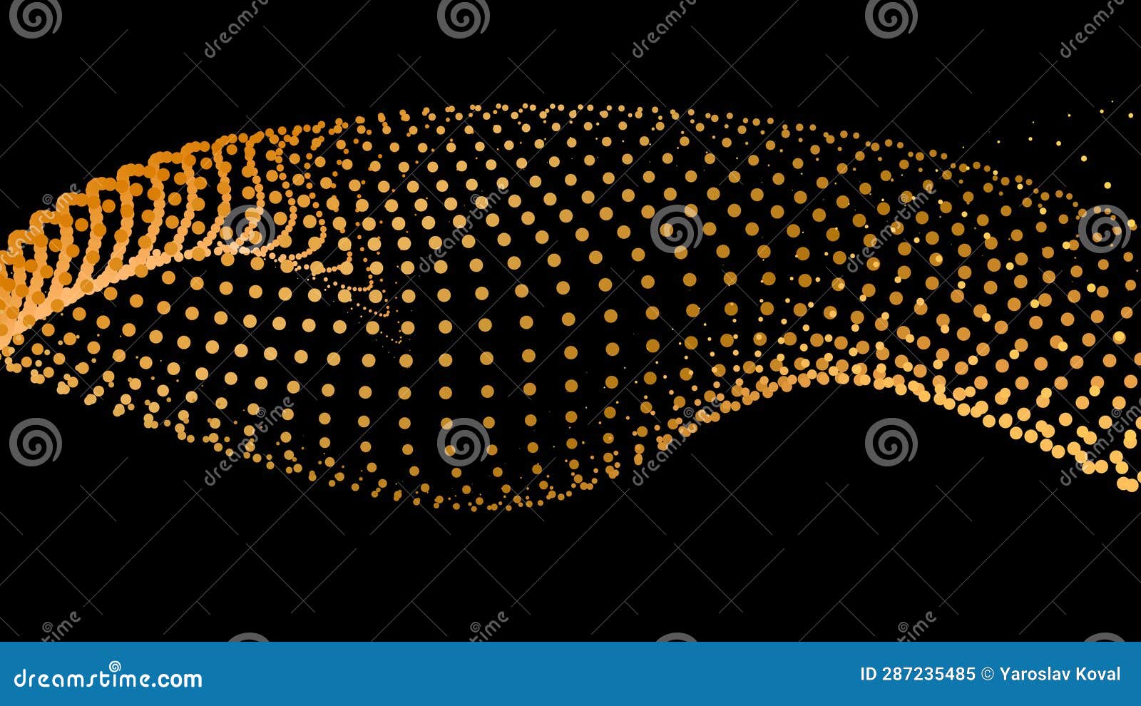 Data Vibrate Pulse Dot Particle Wave. Abstract Bulge Hyperbola Sinusoid ...
