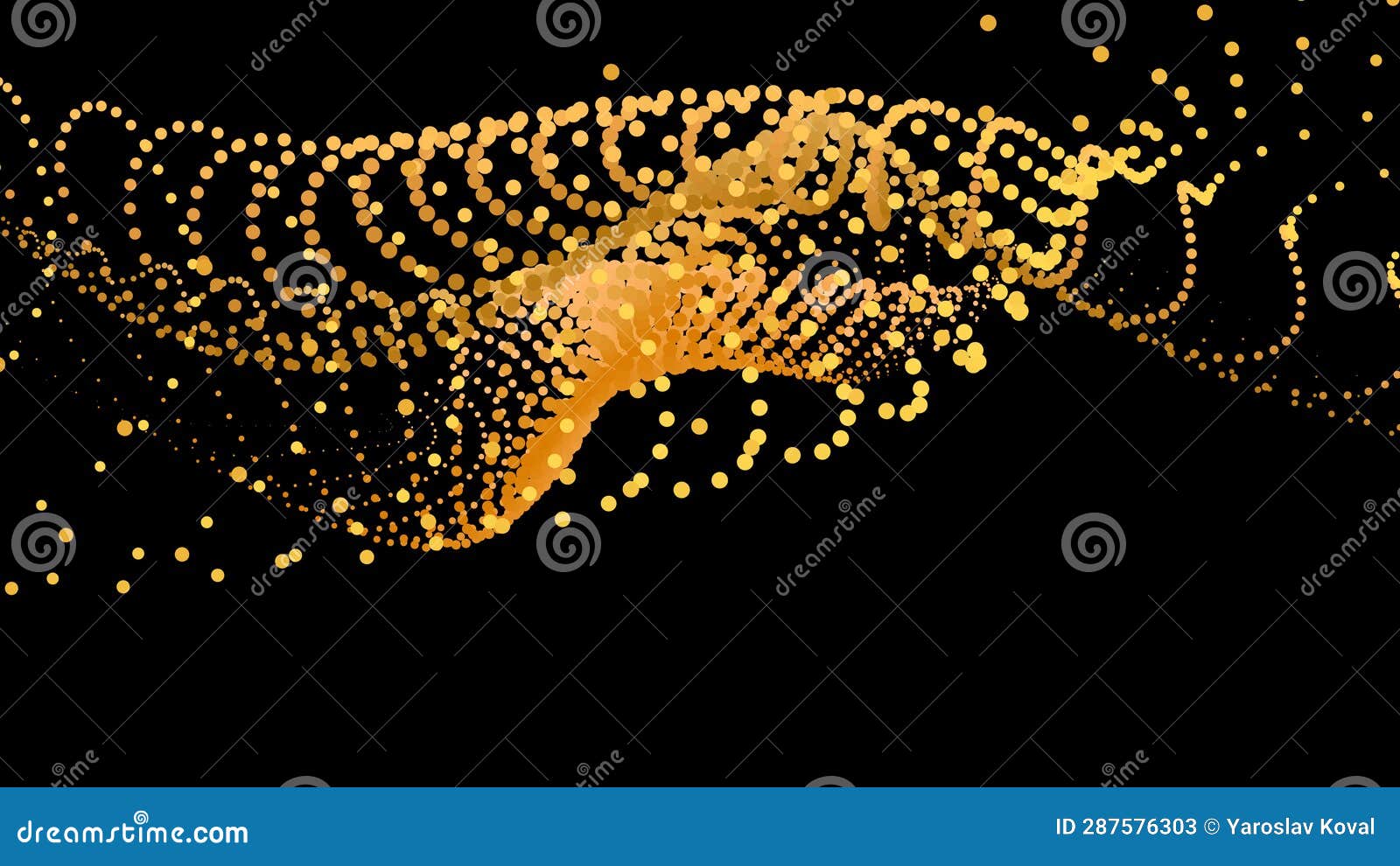 Data Vibrate Pulse Dot Particle Wave. Abstract Bulge Hyperbola Sinusoid ...