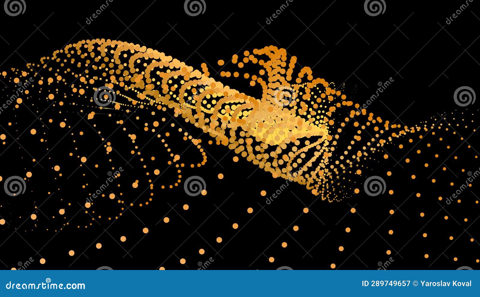 Data Vibrate Pulse Dot Particle Wave. Abstract Bulge Hyperbola Sinusoid ...
