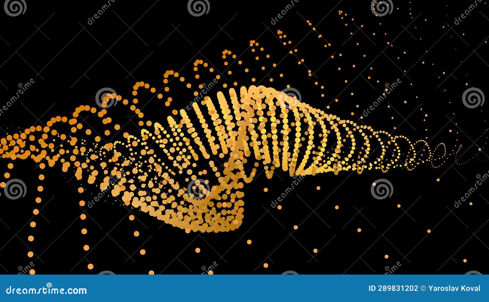 Data Vibrate Pulse Dot Particle Wave. Abstract Bulge Hyperbola Sinusoid ...