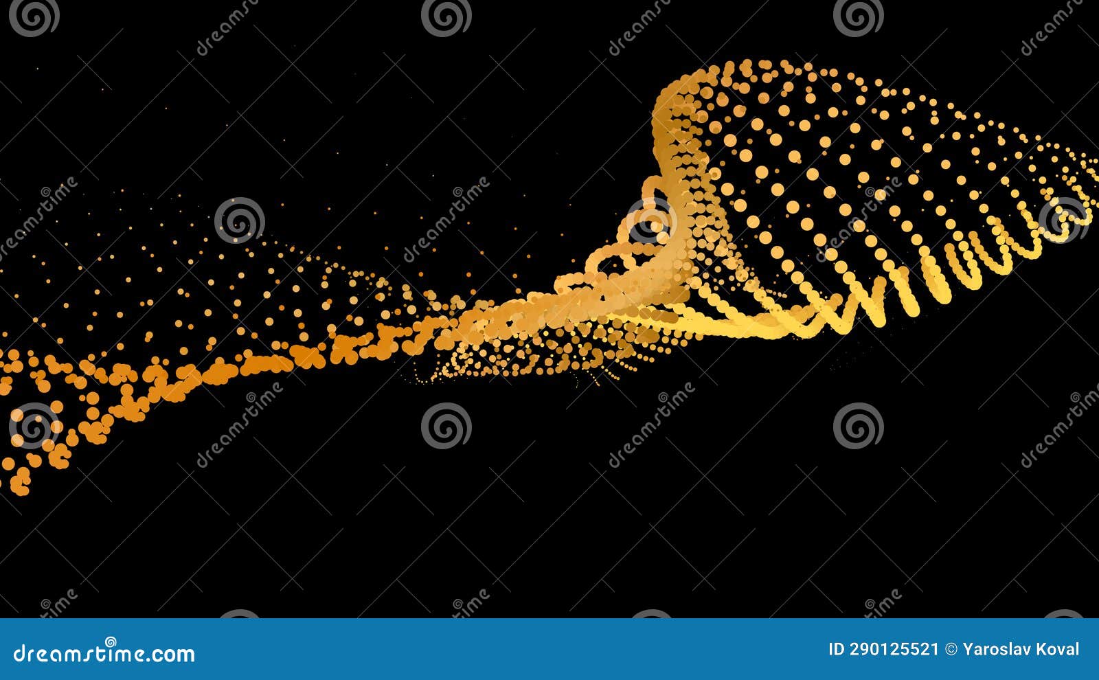 Data Vibrate Pulse Dot Particle Wave. Abstract Bulge Hyperbola Sinusoid ...