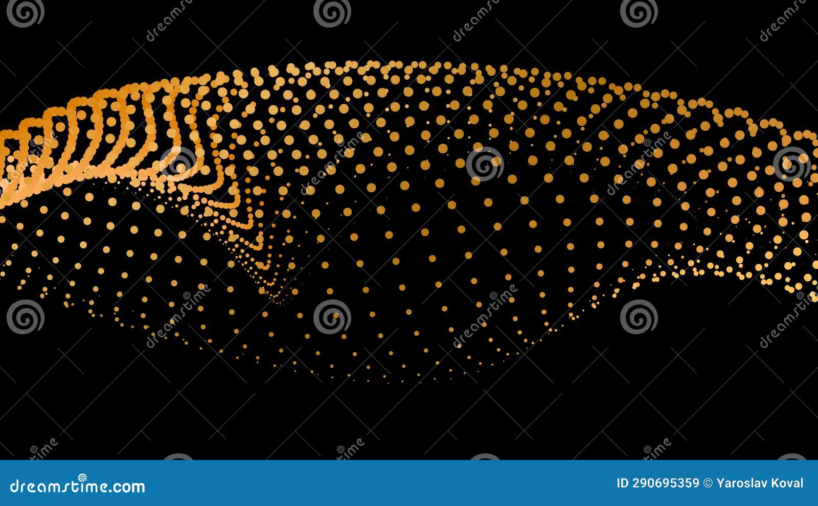 Data Vibrate Pulse Dot Particle Wave. Abstract Bulge Hyperbola Sinusoid ...